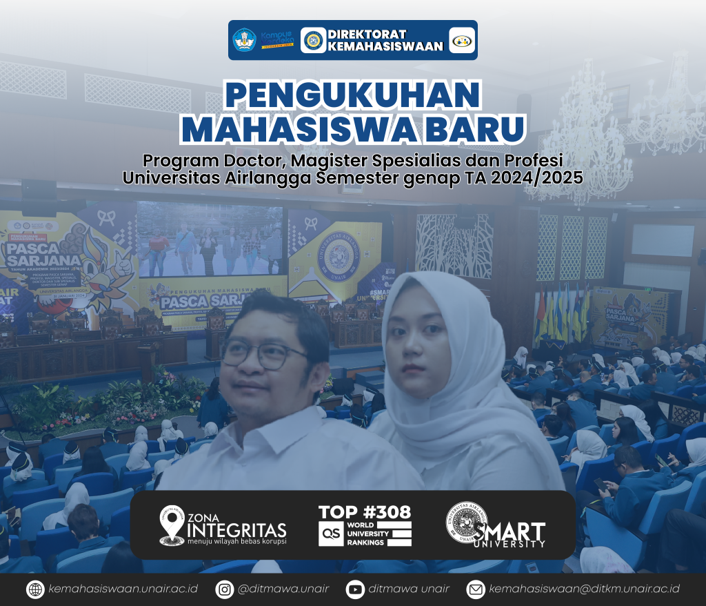 Pengukuhan Mahasiswa Pasca Sarjana Genap 2024/2025 - Kemahasiswaan Unair
